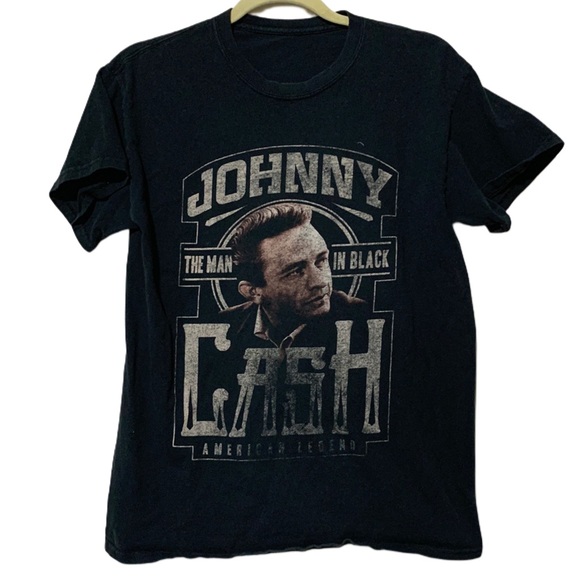 Vintage | Tops | Johnny Cash Man In Black American Legend Tee Shirt ...